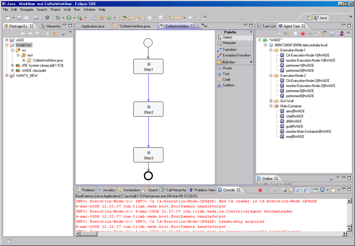 Multi-Agent and Jade platforms: an Italian de facto standard